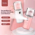 Rechargeable Portable Nano Cold Mist Sprayer with Mini Fan, Compact ...