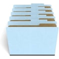 Colored Pressboard Classification Folder, Letter Size, 2 Partitions ...