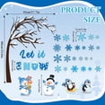 38 Pcs Winter Garage Magnets Decoration Christmas Blue Snowman Penguin ...