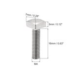 Square Head Bolt, 10 Pack M4x16mm 304 Stainless Steel Grade C Square ...