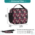 ALAZA Skull Roses Flower-p2 Insulated Lunch Box Lunch Bag Cooler Tote ...