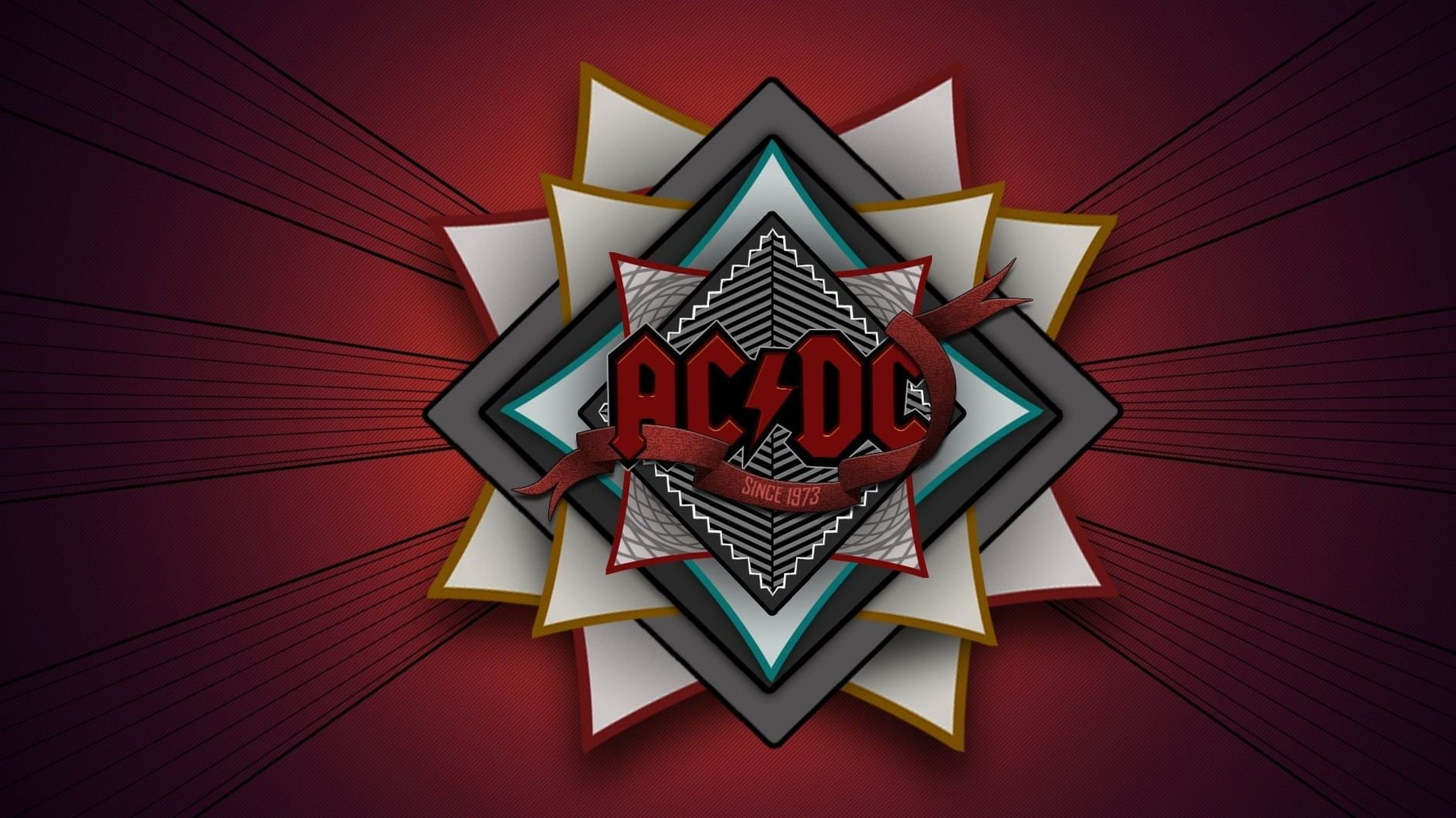 AC/DC Music Logo Red Background Edible Cake Topper Image ABPID00200V1 ...