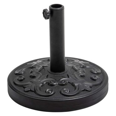 Kouboo La Jolla Rattan Round Handmade Umbrella Holder Freestanding Cane ...