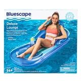 Bluescape Inflatable Pool Float for Adults, Silver, Comfortable Lounge with Armrests and Cup ...