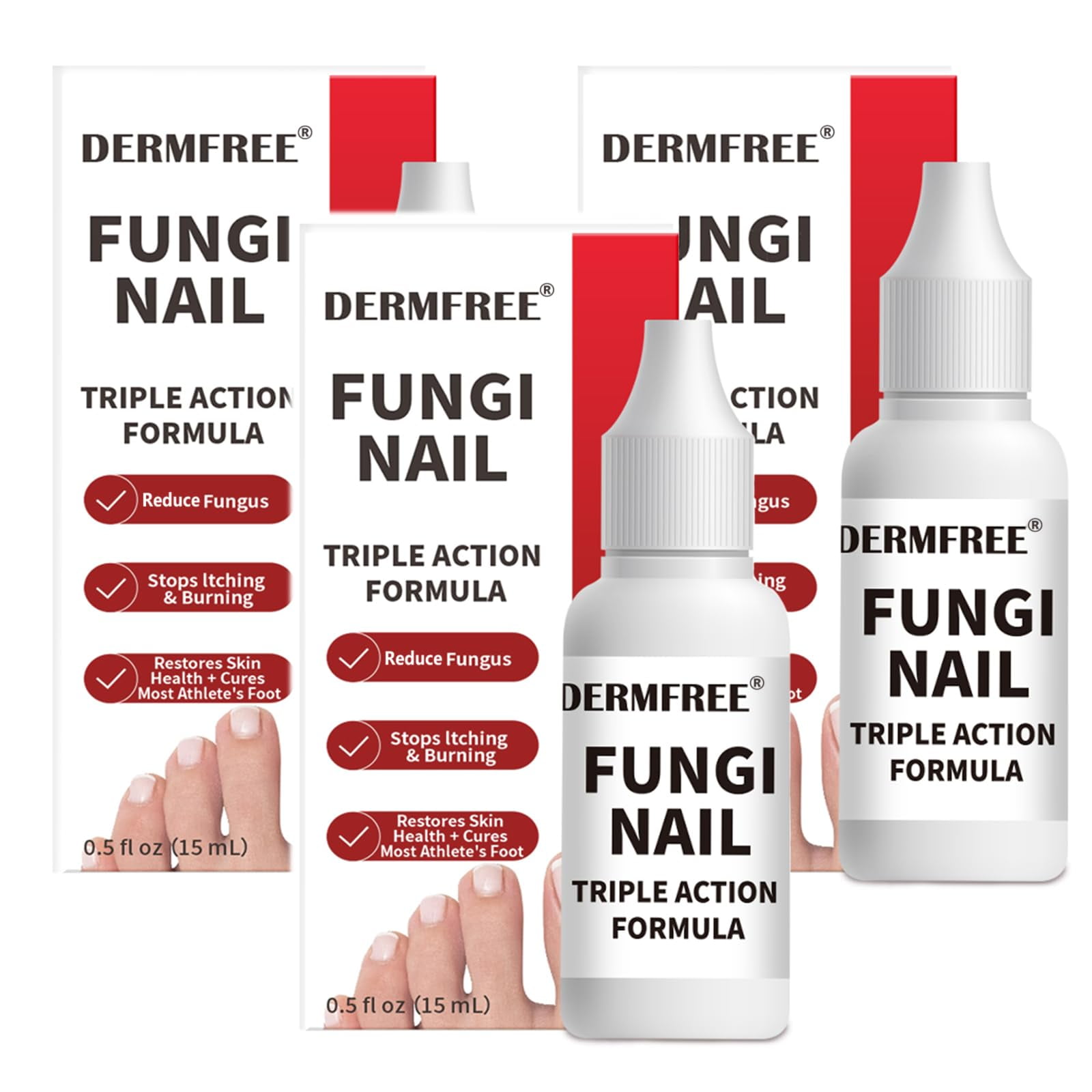 Tratamiento para hongos en las uñas de los pies DERMFREE Extra Strength ...