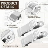 Adifare 30Pcs Metal Alligator Clip Mini Spring Clamp Anti-Slip Silver ...