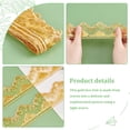 2 inch Gold Lace Ribbons 10 Yards Jacquard Ribbon Floral Lace Trim Lace ...