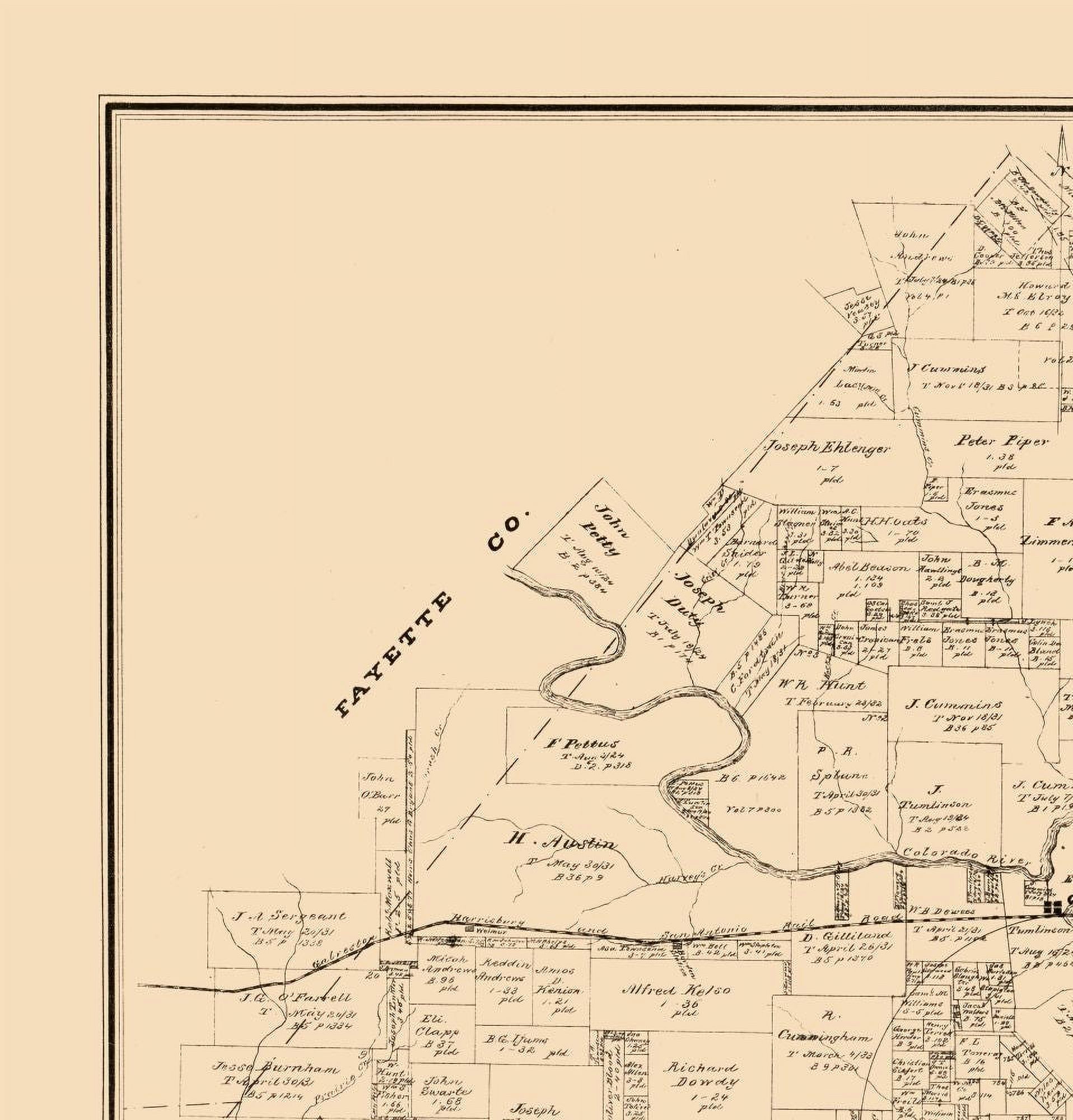 Colorado County Texas Map