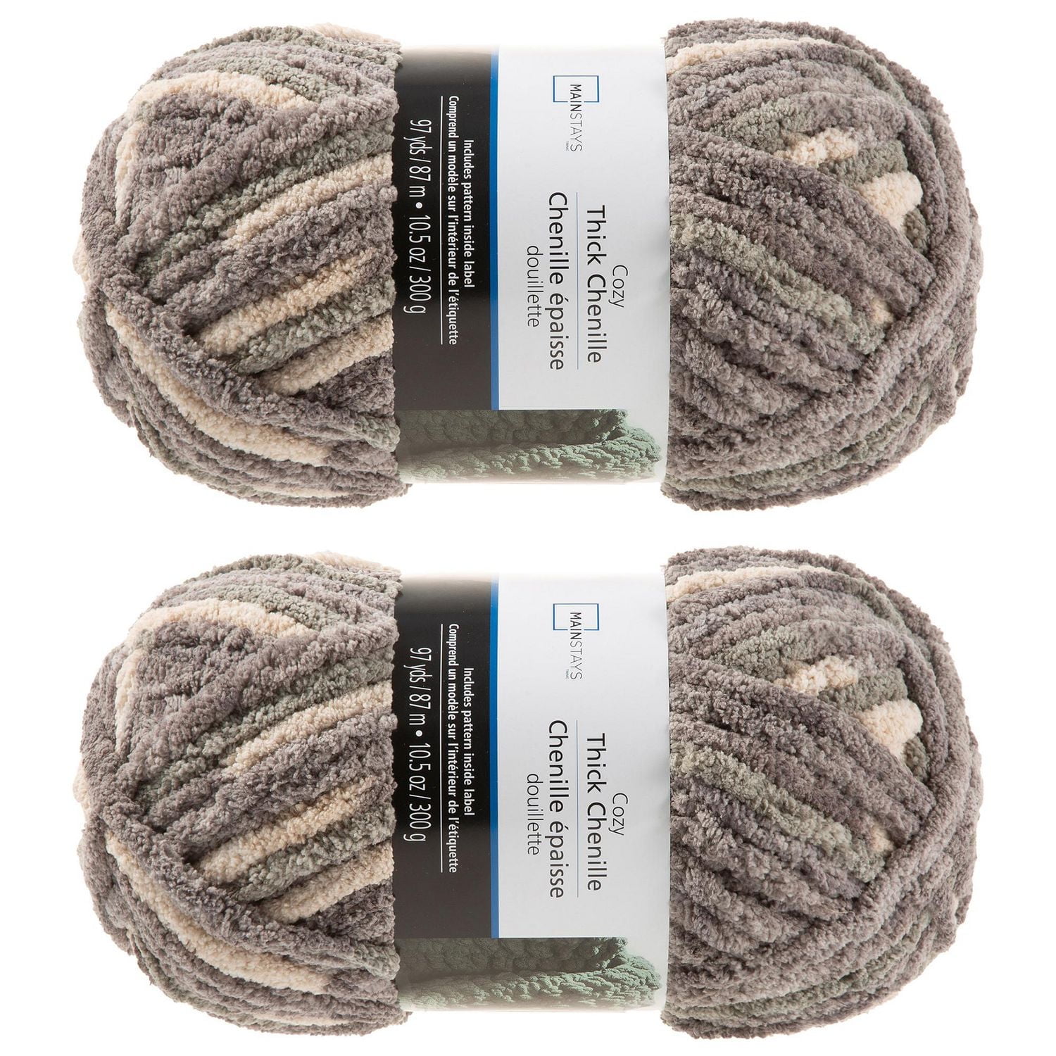 Click here for Mainstays 2 Pack Marble Thick Yarn prices