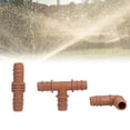 BIMZUC 18Pcs Irrigation Fittings Kit Brown Water Barbed Coupling ...