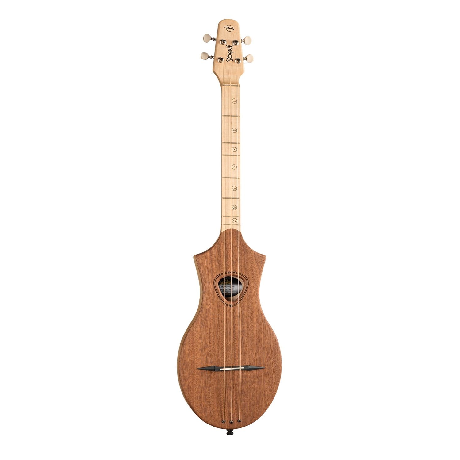 Seagull Merlin M4 Mahogany Mountain Dulcimer (G-Tuning) 4-String ...