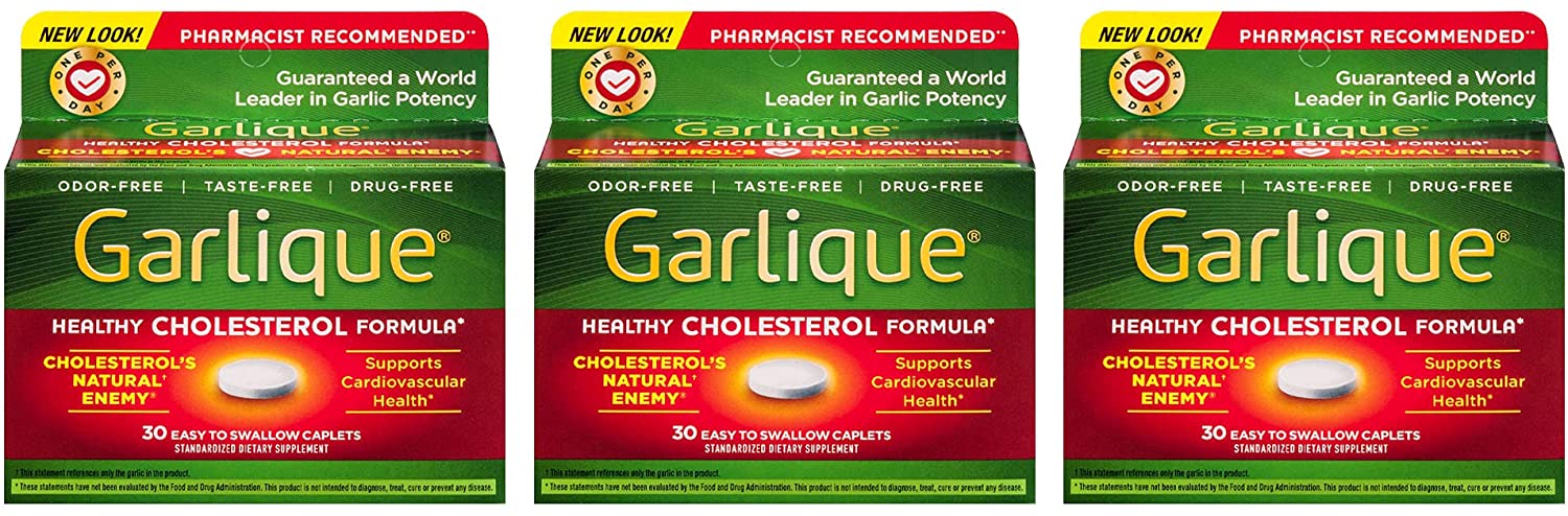 Garlique Healthy Cholesterol Formula with 5000 mcg of Allicin, 60 ...