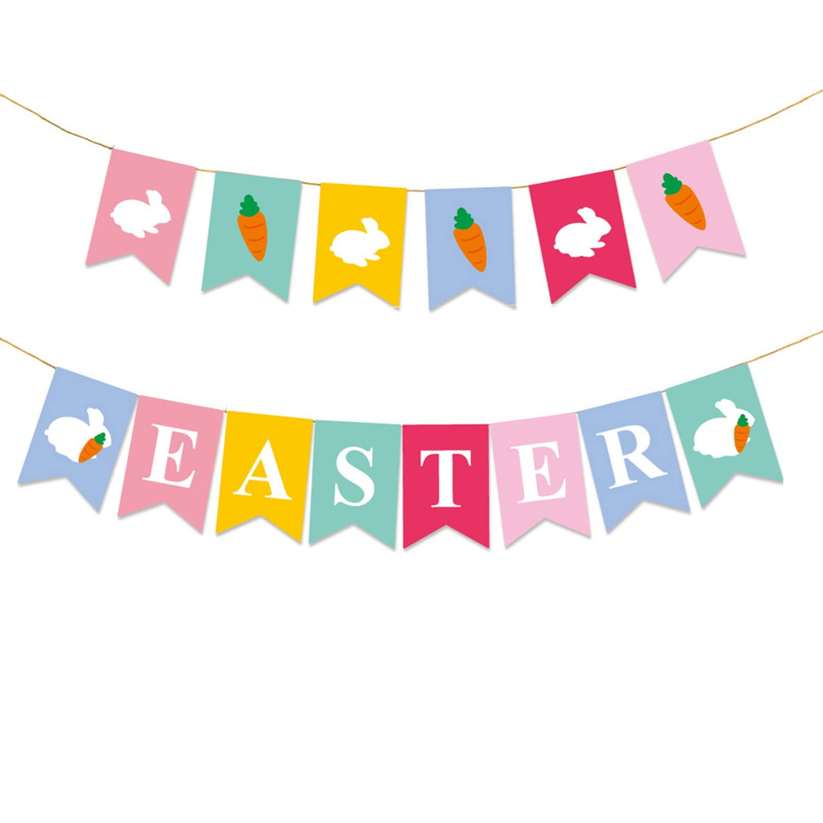 Decoraciones de Pascua Banderines de Pascua, Banderines de conejito de ...