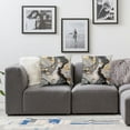 Acheng Marble Texture Black and Gold Silver Decorative Throw Pillow ...