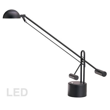 Lite Source Halotech Flexible Adjustable LED Desk Lamp - Black, Space-Saving, 8W - Walmart.com