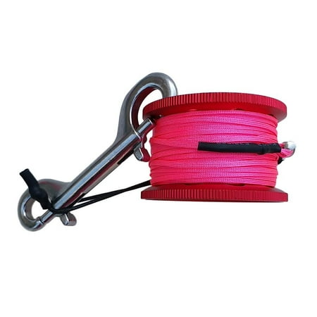 keepw Diving Finger Reel Guide Spool 15m Line Dual Ended Snap Red 15M ...