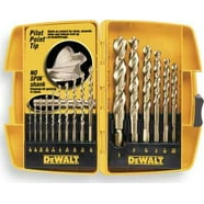 DEWALT DW1354 14-Piece Titanium Pilot Point Drill Bit Set - Walmart.com