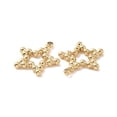 304 Stainless Steel Charms Star Real 18K Gold Plated 13x12x1.5mm Hole ...
