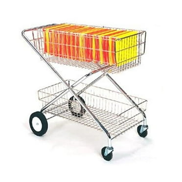 Vestil Manufacturing 1976900 Portable Mail Cart MAIL-55 2 Shelf - Gray ...