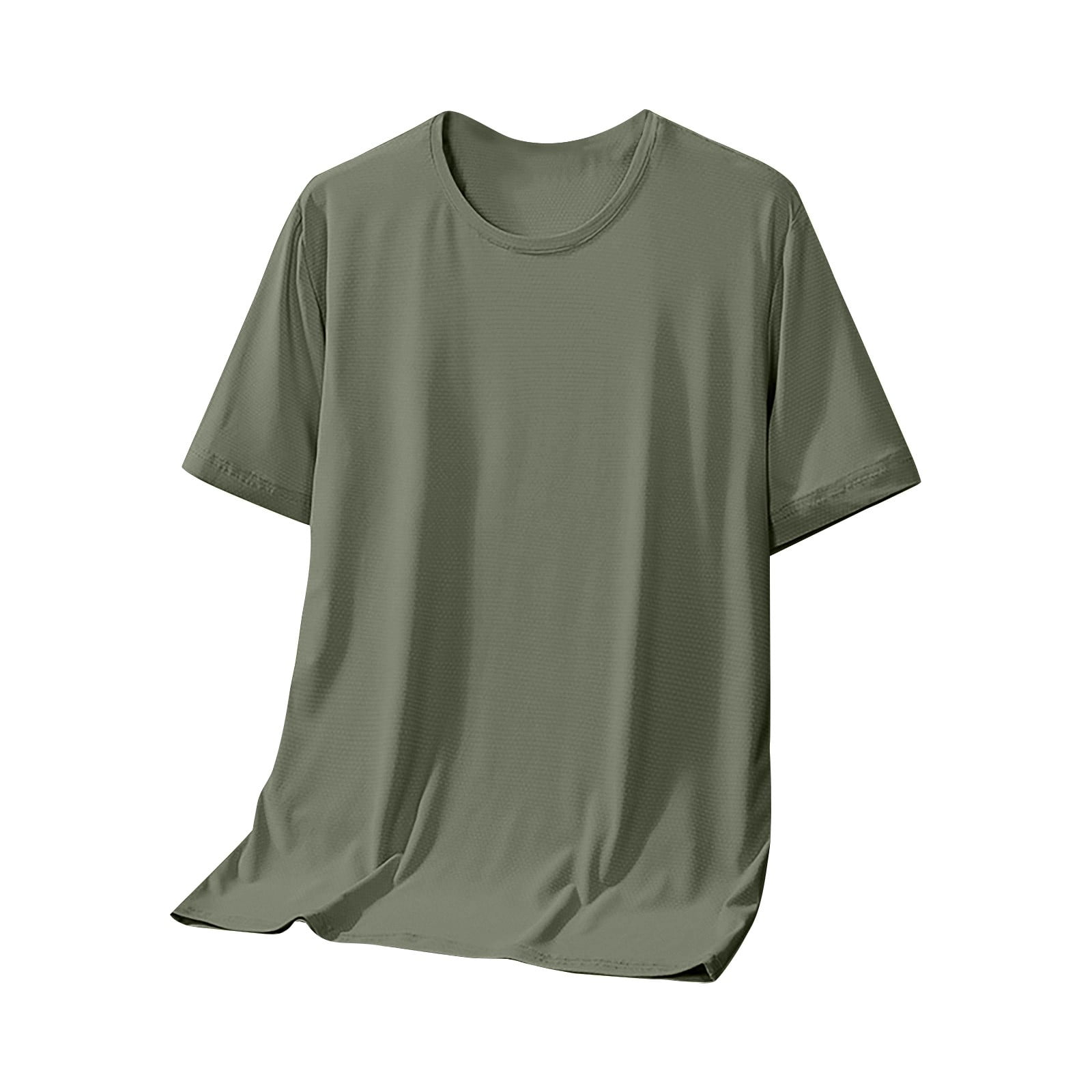 Click here for Hiiyo Mens Breathable T-Shirt Solid Plain Short Sl... prices