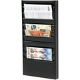 Global Industrial 806403 Medical Chart Hanging Wall File Holder, Black ...