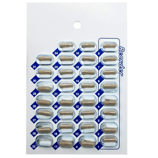 100 Monthly Medication Blister Pack Cards, 31 Days, Pill Organizer ...