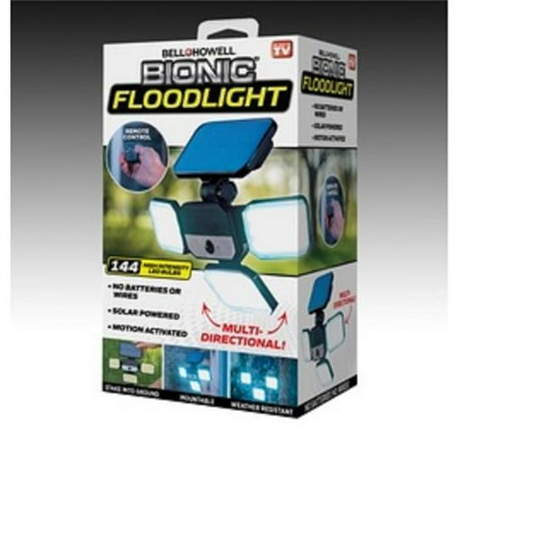Bell & Howell Bionic Solar Powered 5 W LED Floodlight, Black - Walmart.com