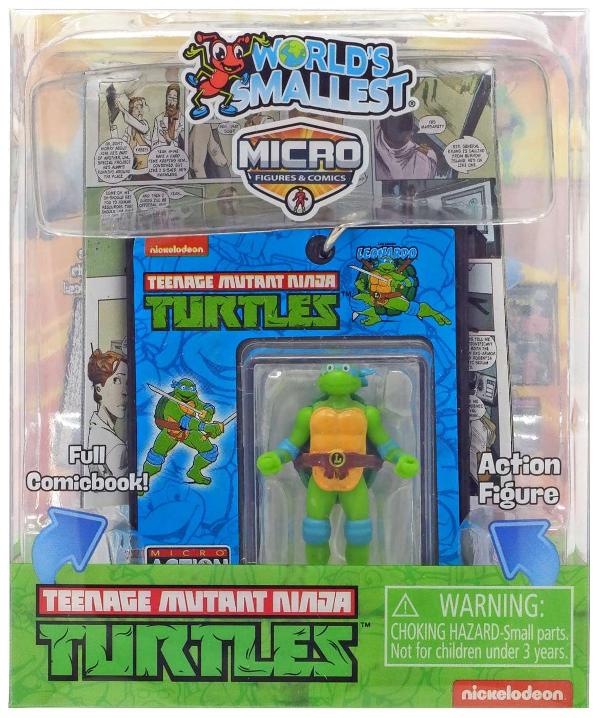 World's Smallest Teenage Mutant Ninja Turtles Leonardo Micro Figure ...