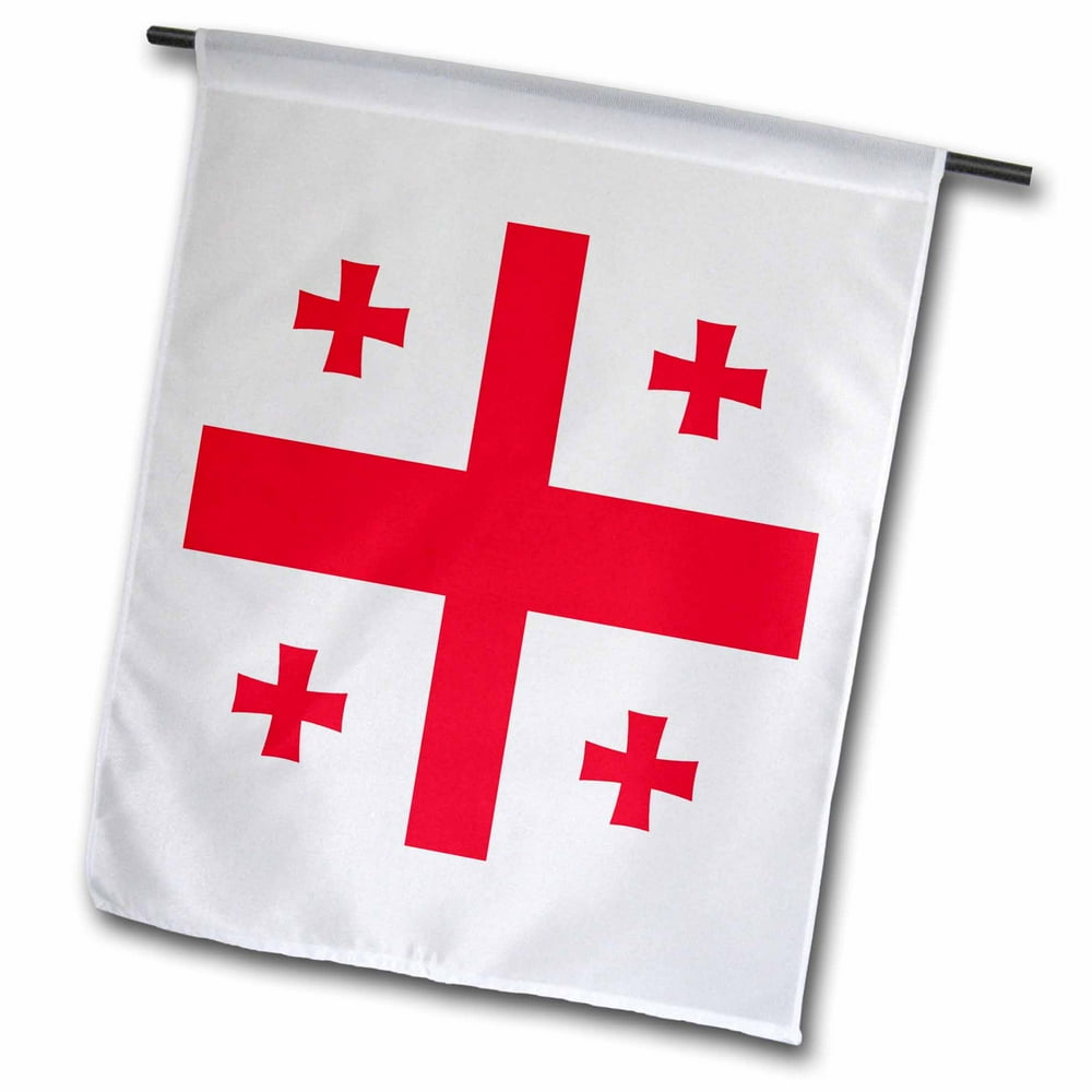 3dRose Flag of Georgia - Georgian Red Jerusalem Crusaders Cross on ...
