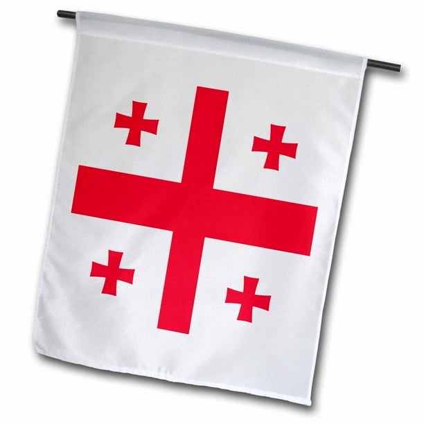 3dRose Flag of Georgia - Georgian Red Jerusalem Crusaders Cross on ...