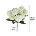 9 Heads Artificial Hydrangea Flowers for Outdoors,13.7in UV Resistant ...
