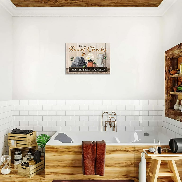 Rustic Farmhouse Bathroom Decor Signs Wholesale Rustic Bathroom Wall