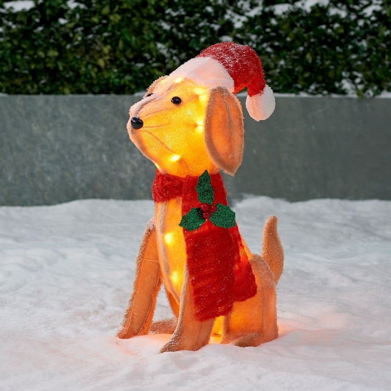 Holiday Time Lighted Dogs