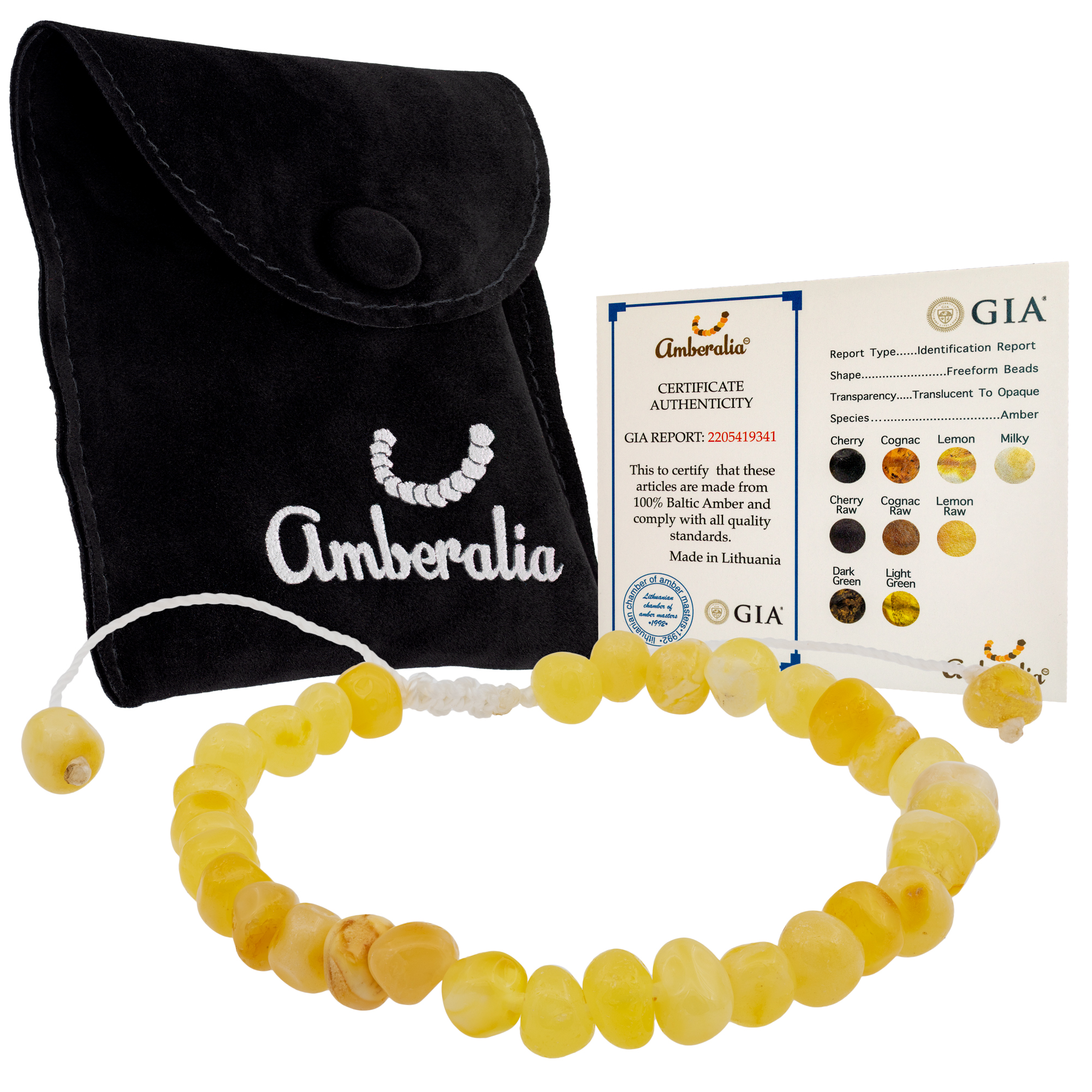 Amberalia Adjustable Adult Baltic Amber Bracelet, helps in pain relief ...