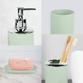 Contemporary Bathroom Organizers 4 Piece Set Toothbrush Holder Soap ...