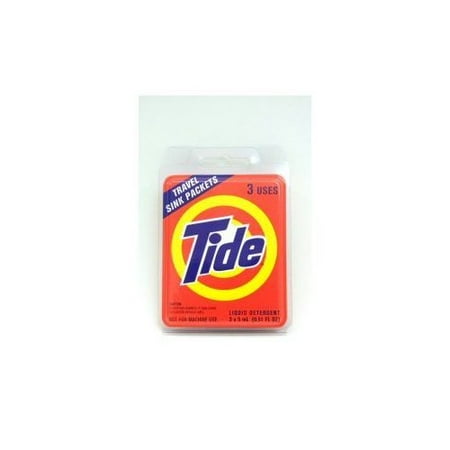 Tide Liquid Detergent Travel Sink Packets 3 ea - Walmart.com