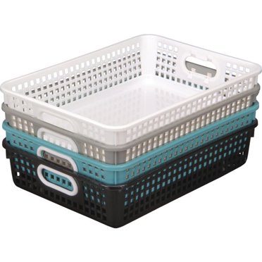 Really Good Stuff Classroom Paper Baskets - 12-Pack Rainbow - Walmart.com