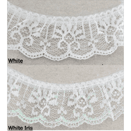 2" Ruffled Gathered Lace Trimming - 12 Continuous Yards - Color Options ...