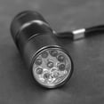 Djiypn 9 LED UV Blacklight Detection Mini Flashlight - Portable Ultra ...