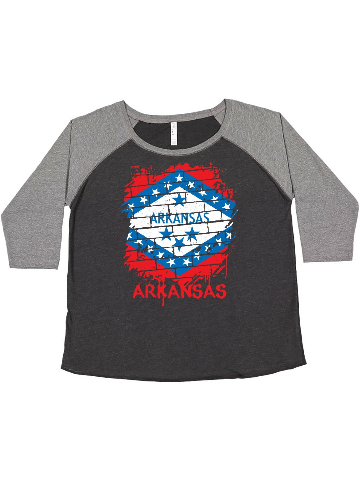 Inktastic Graffiti Arkansas State Flag Women's Plus Size T-Shirt ...