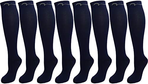 8 Pair All Navy Blue Medium/Large Extra Soft Moderate Graduated ...
