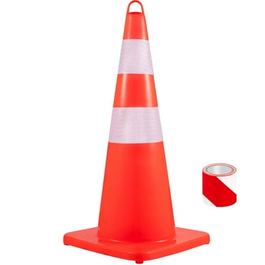 "BENTISM 18"" Traffic Safety Cones, 20 PCS PVC with Reflective Collars ...