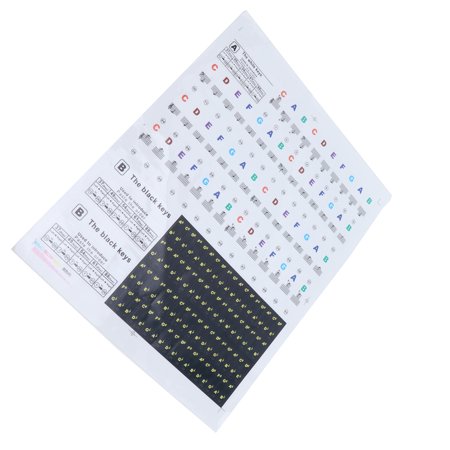 Keyboard Stickers, Piano Scale Decals Piano Stickers For Keys OPP ...