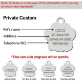 Didog Paw Glitter Personalized Dog Tags Engraved Cat Puppy Pet ID Name ...