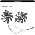 80mm 4Pin Video Card Fan Graphics Card Cooling Graphics Card Radiators ...