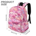 16.5In Kir-,by0 Backpack Front Pocket Cute Knapsack Cartoon Daypack ...