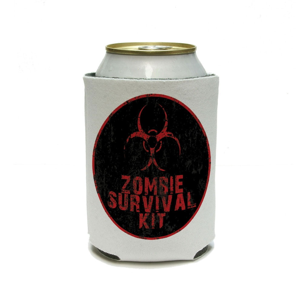 Zombie Survival Kit - Birthday Boy Can Cooler Drink Insulator Beverage ...