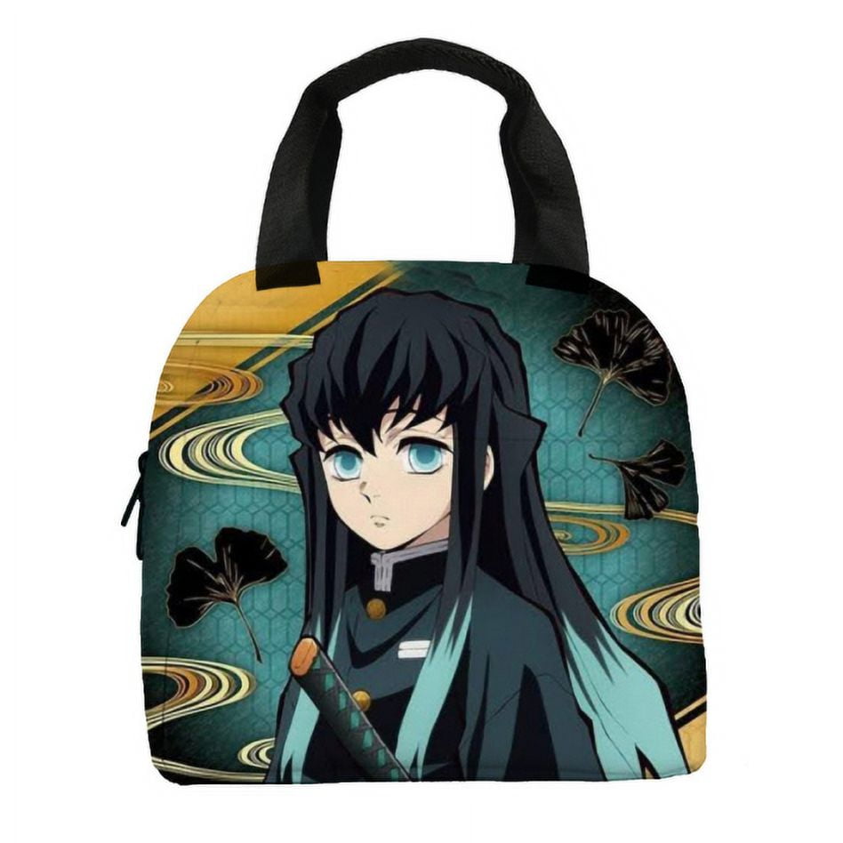 muichiro tokito backpack for children Kanroji Mitsuri lunch bag pencil ...