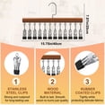 2pcs Closet Organizer with 12 Clips, Space Saving Hanging Closet ...
