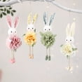 Colorful Easter Hare Ornament Polyester Plastic Hare Figure Pendant for ...